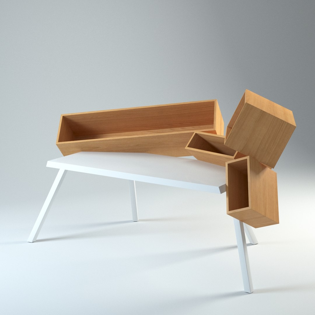 3d Model Of Bram Overdose Desk