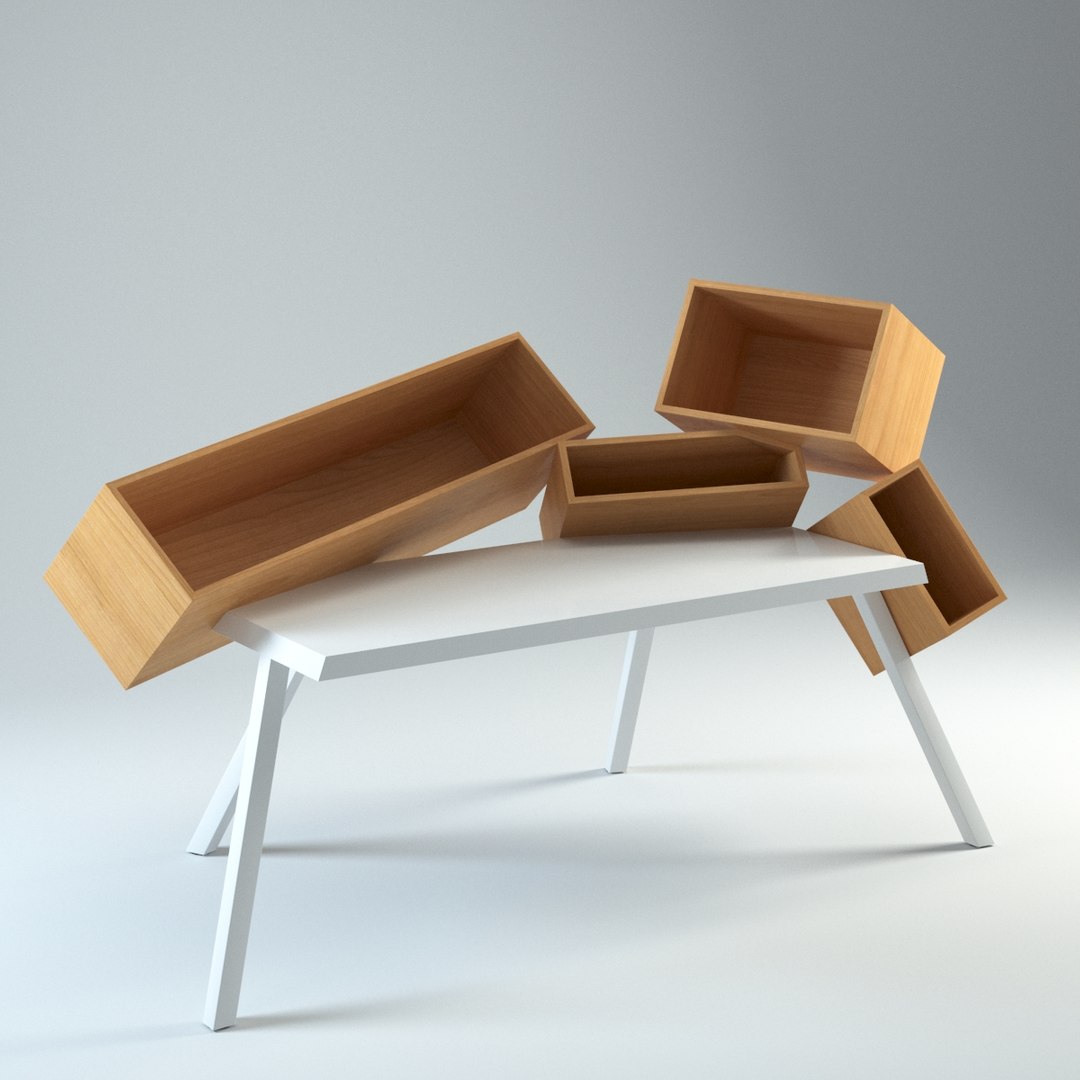 3d Model Of Bram Overdose Desk