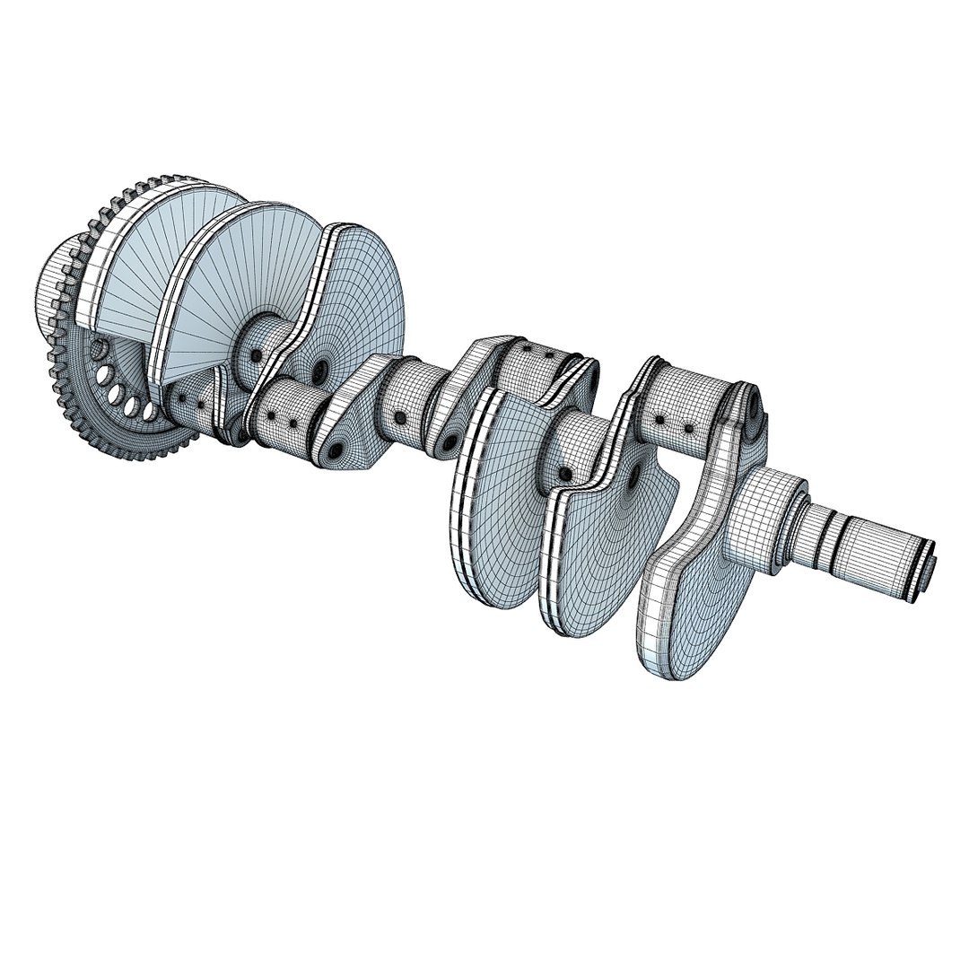 3d Model Crank Shaft Crankshaft