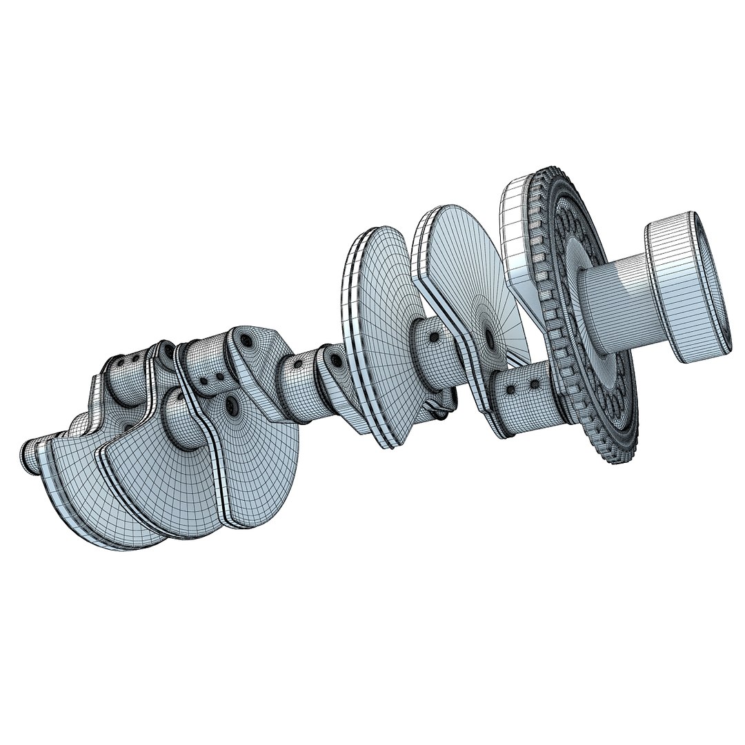 3d Model Crank Shaft Crankshaft