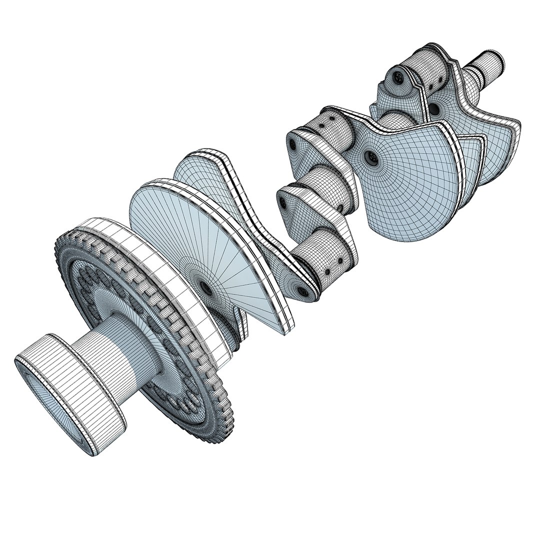 3d Model Crank Shaft Crankshaft