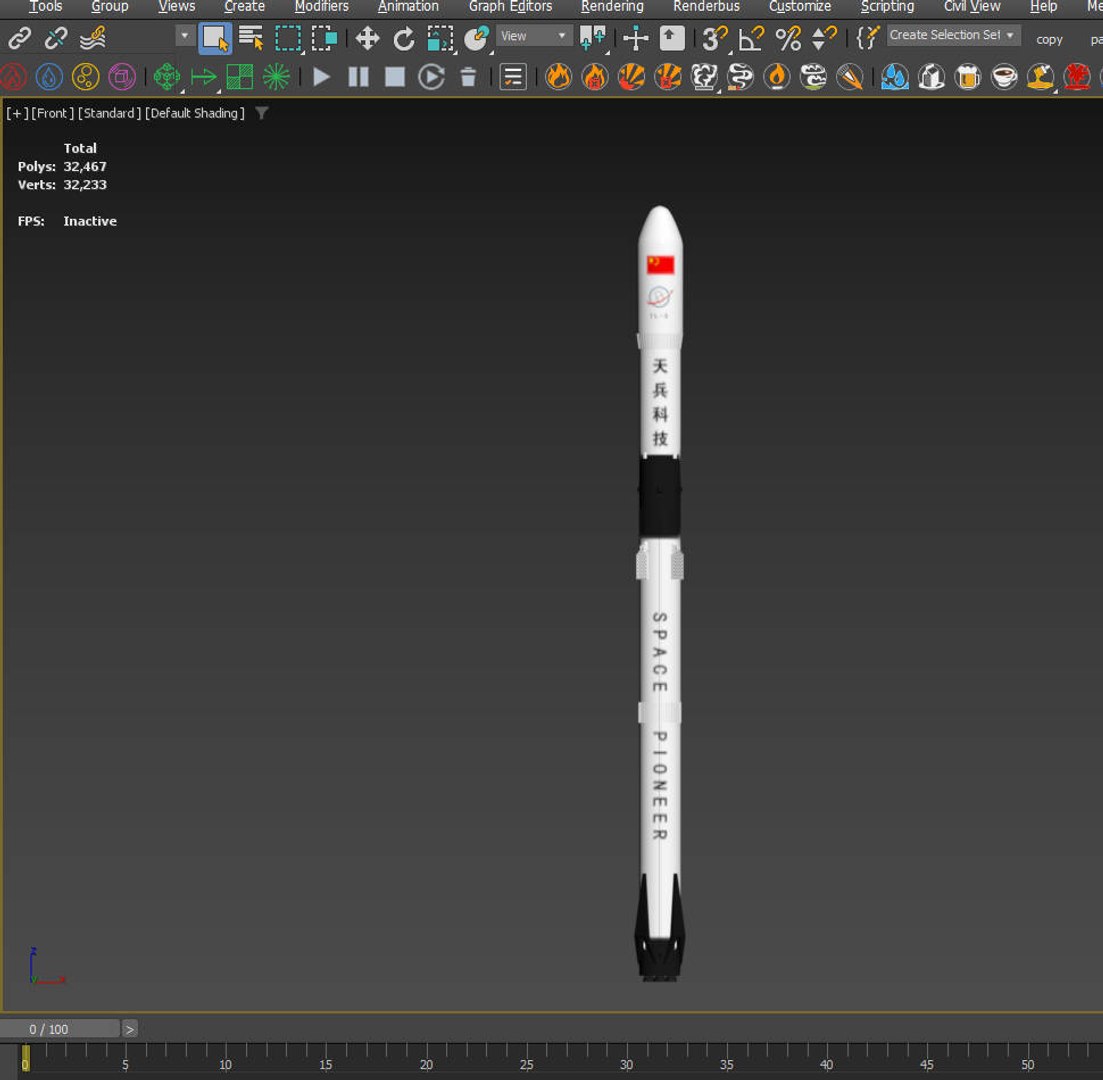 Space pioneer TL-3 tianlong 3 3D model - TurboSquid 2183304