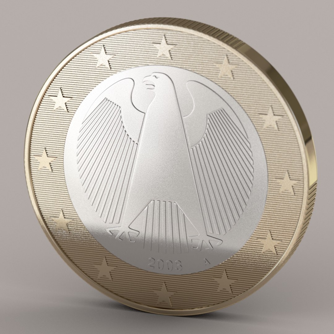 3d Model Of Euro Coin