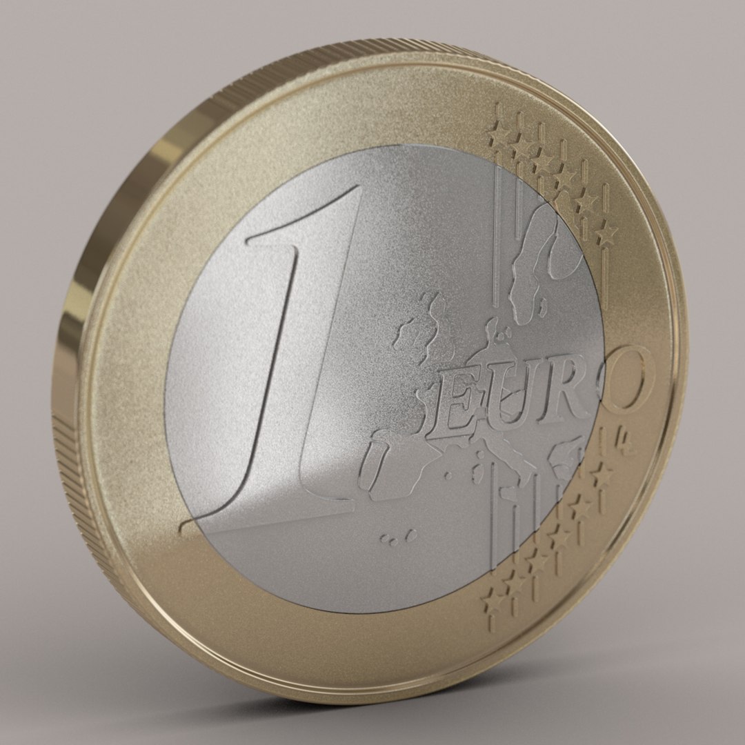 3d Model Of Euro Coin
