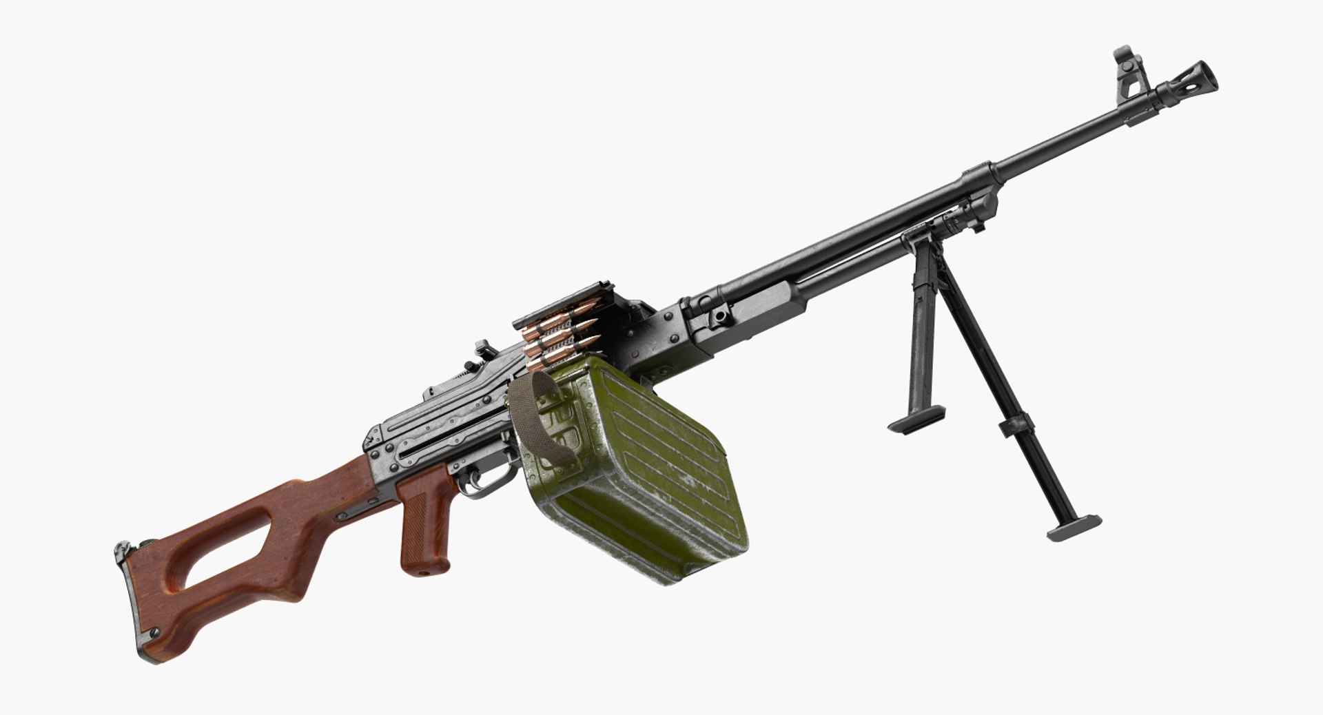 Russian Machine Gun Pkm 3ds