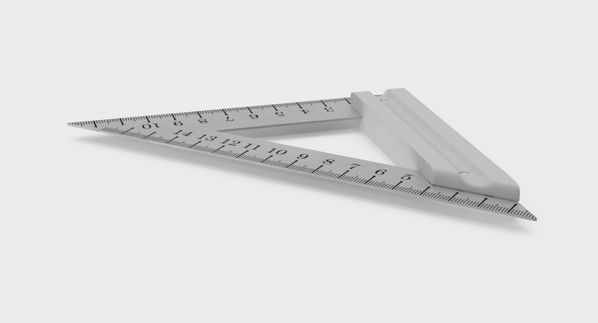 Triangle Ruler 3d Model