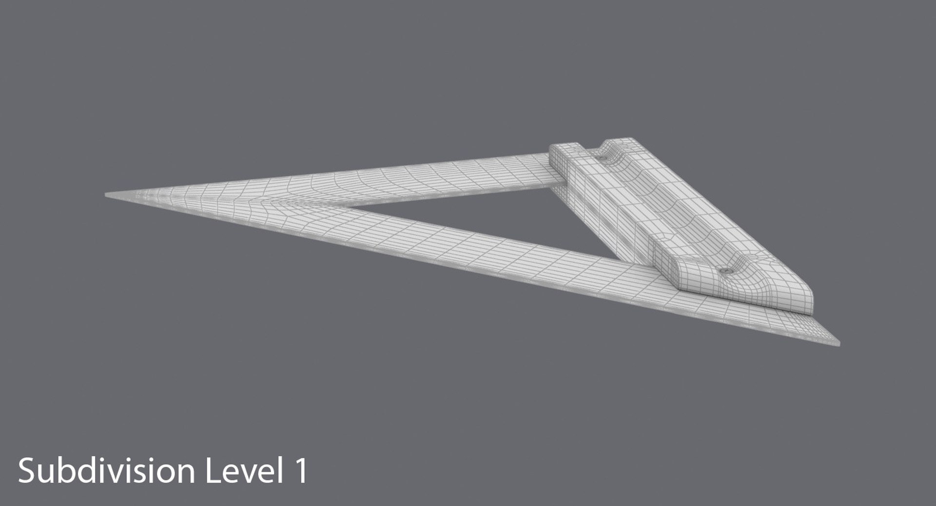 Triangle Ruler 3d Model