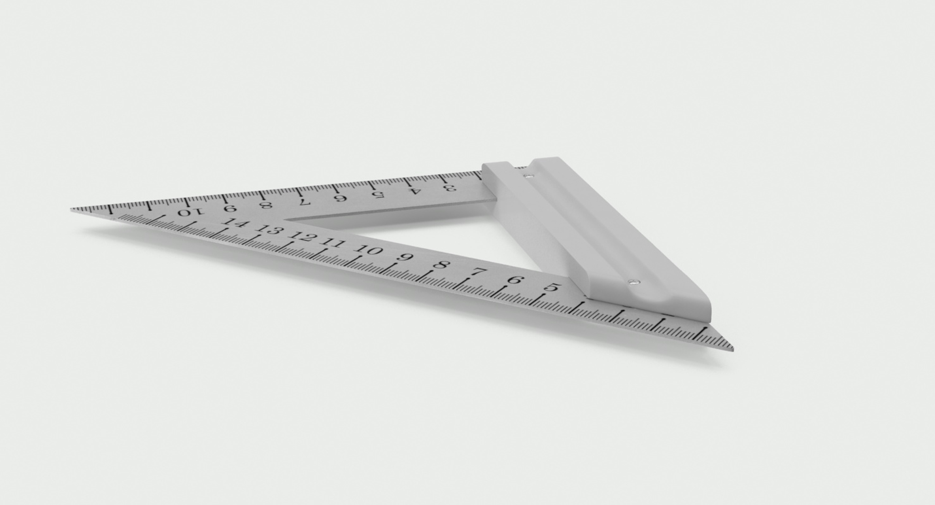 Triangle Ruler 3d Model