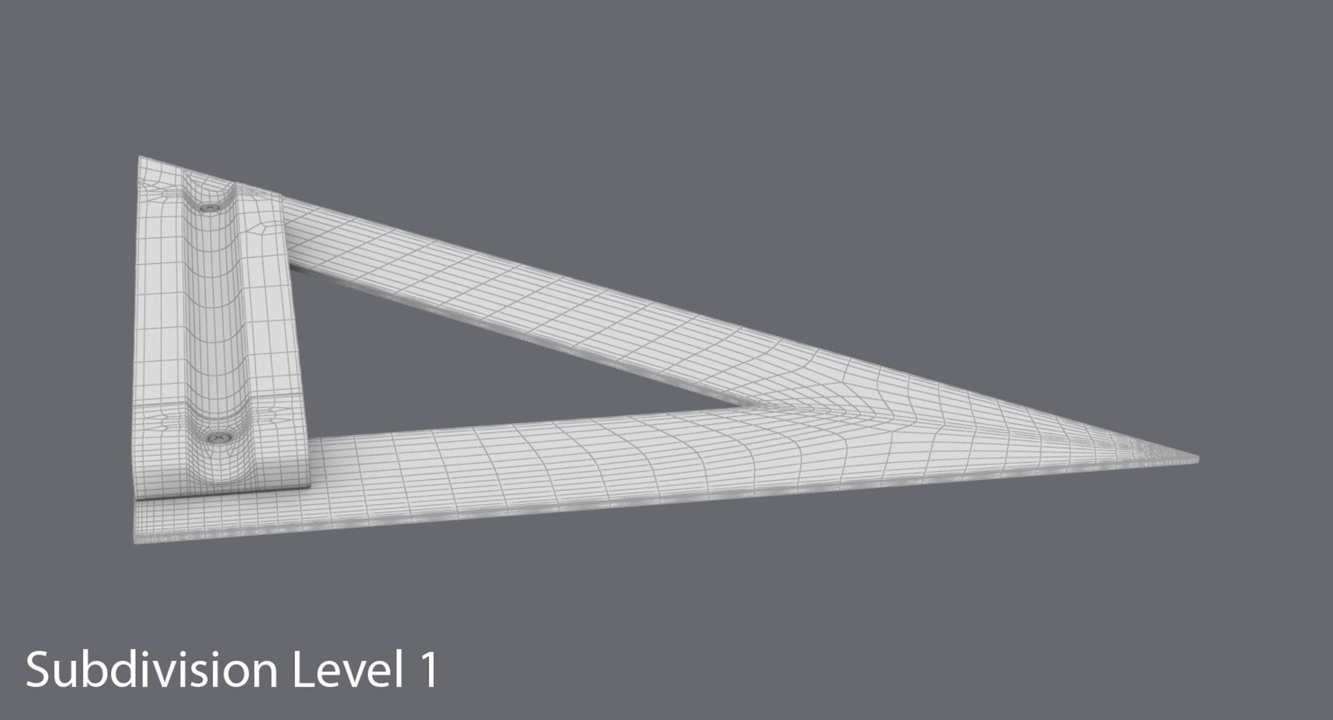 Triangle Ruler 3d Model