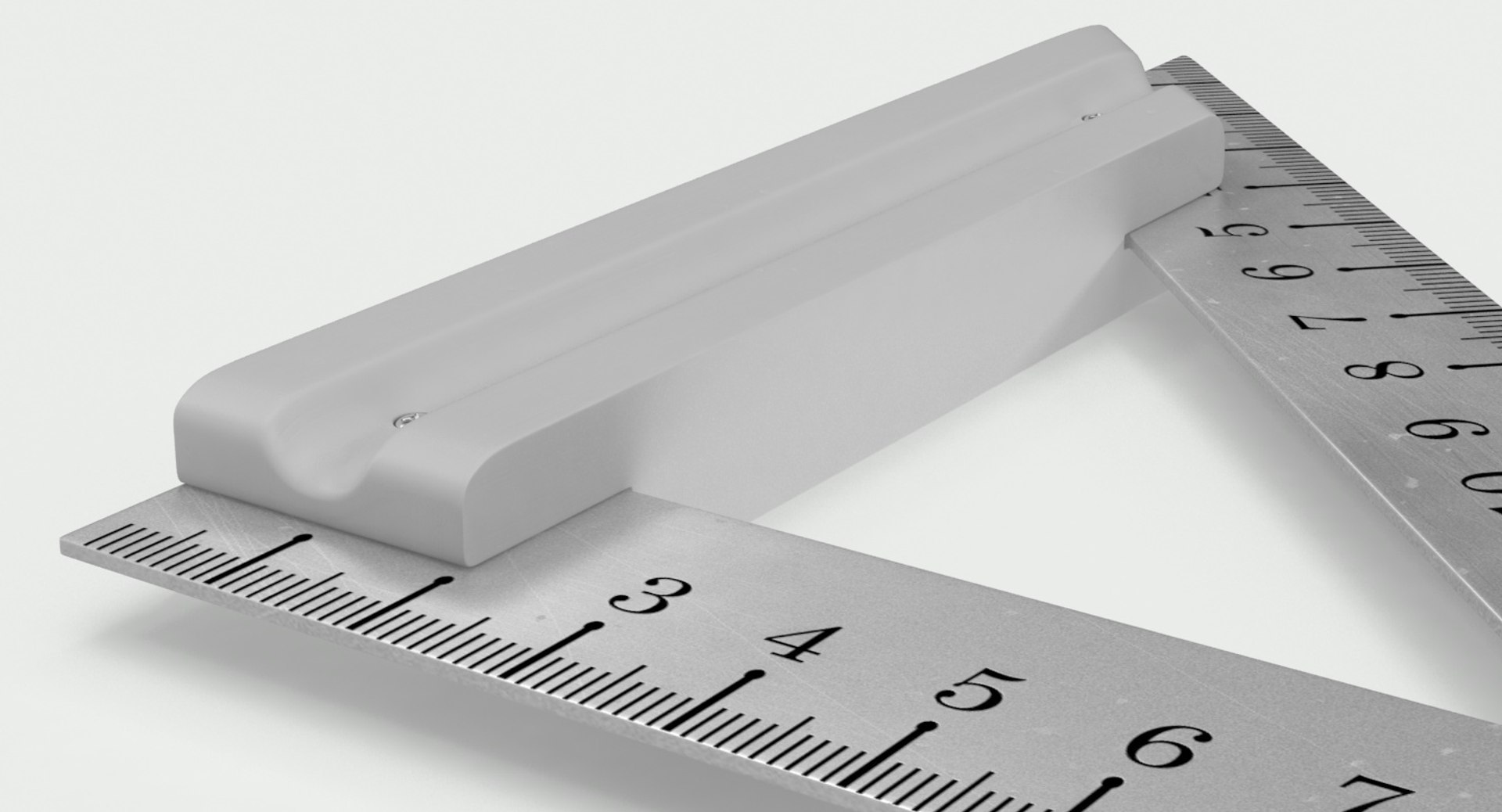 Triangle Ruler 3d Model