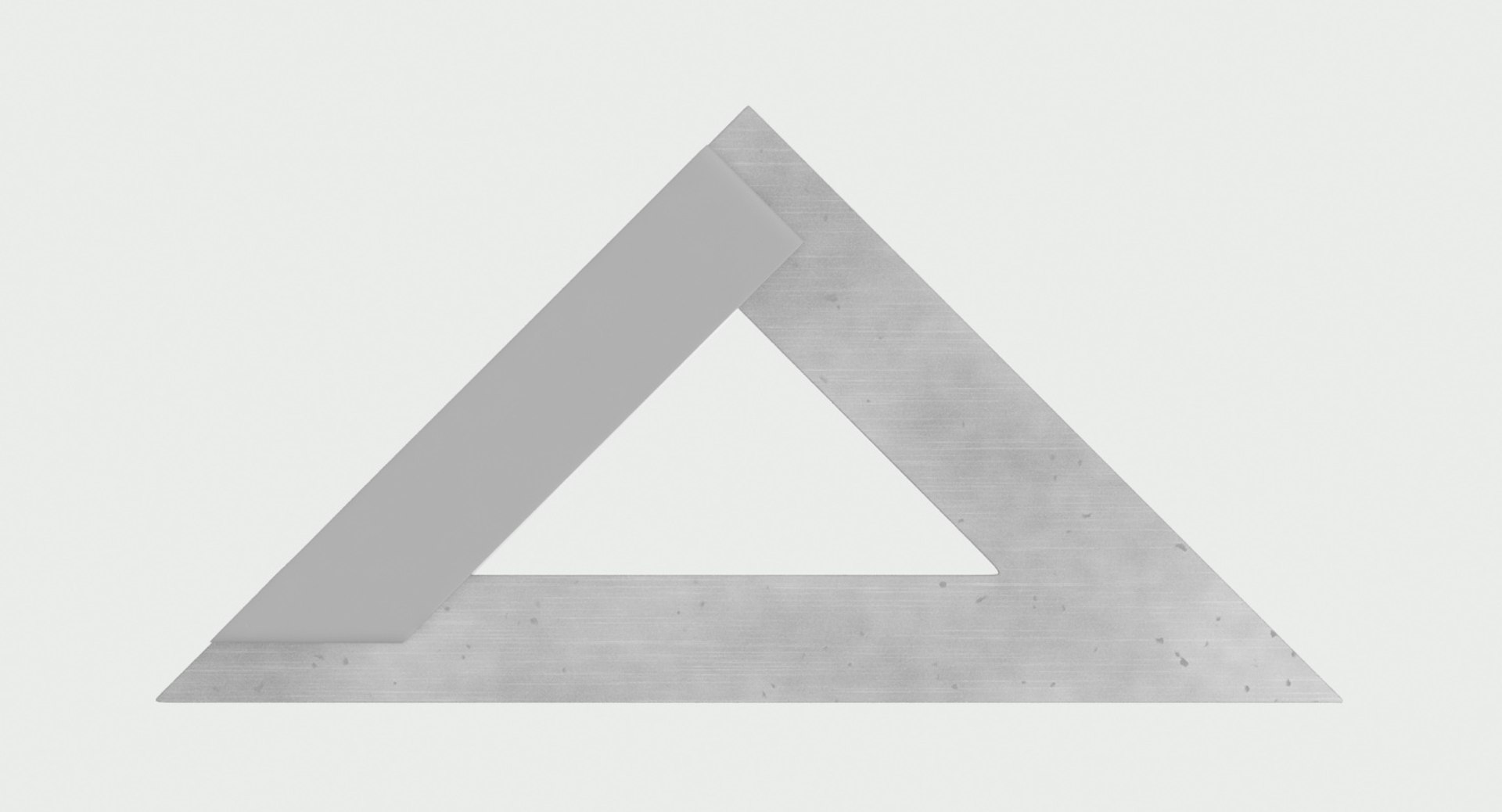 Triangle Ruler 3d Model