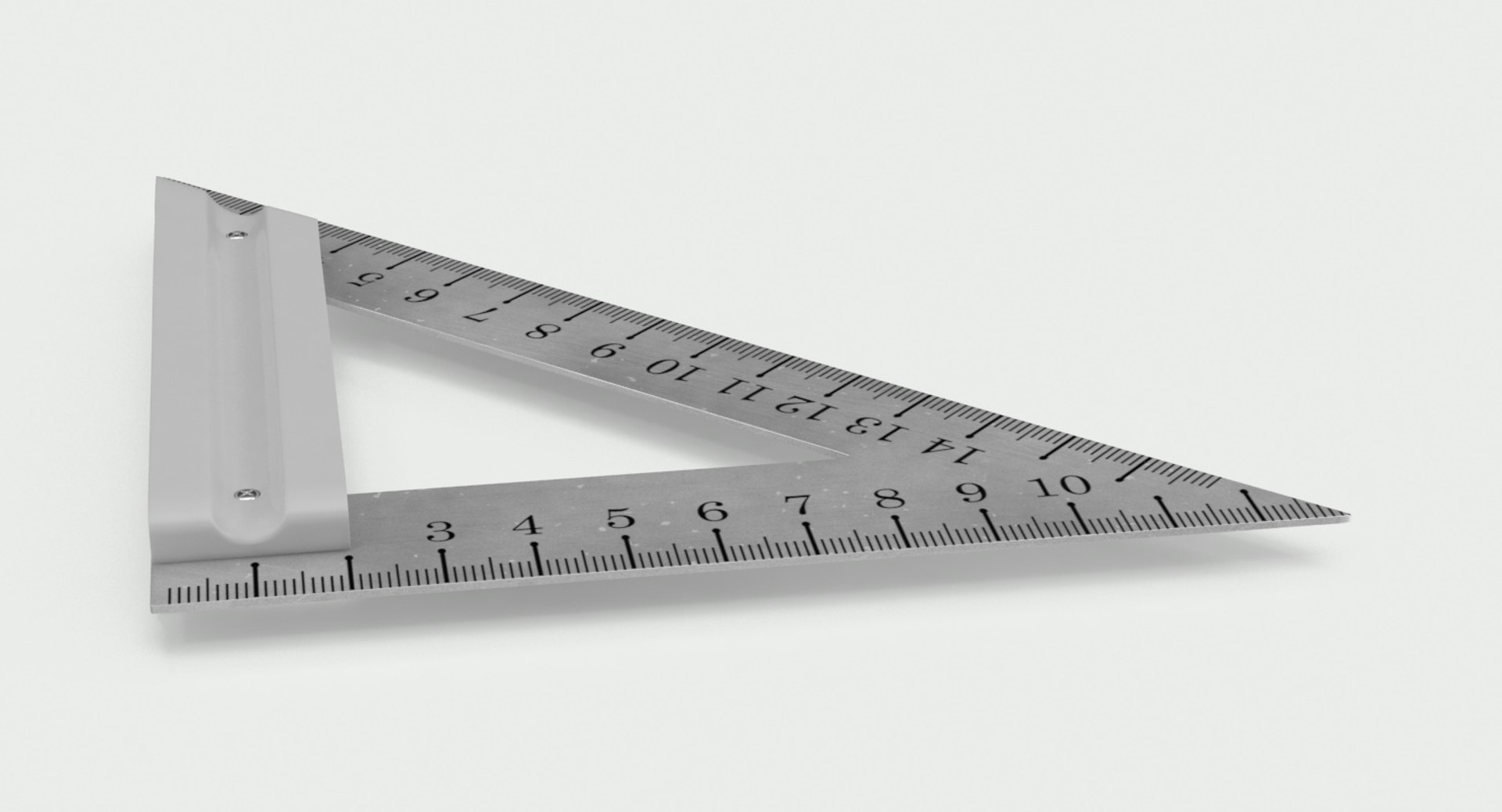 Triangle Ruler 3d Model