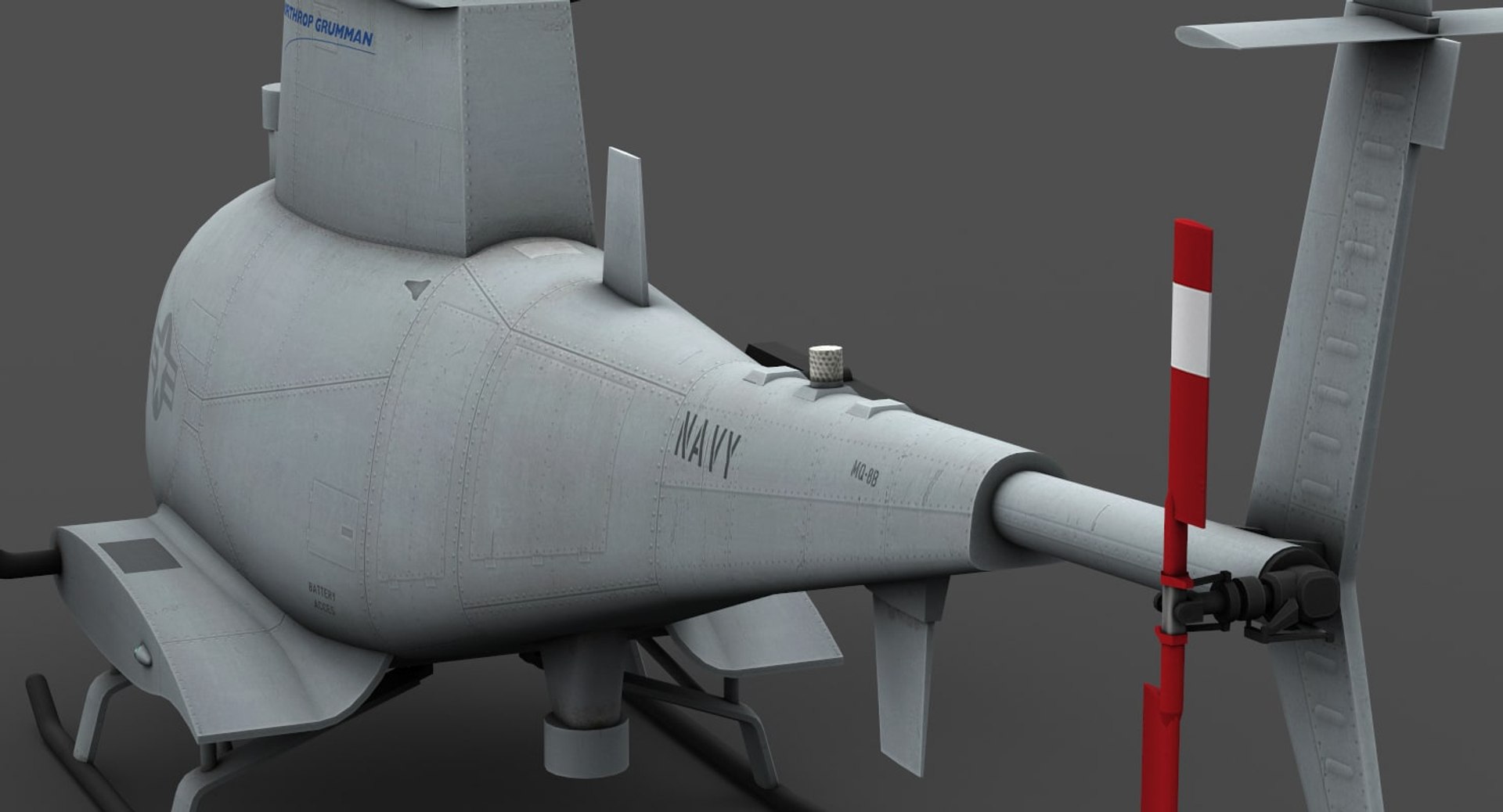 3d Northrop Grumman Mq-8b Scout