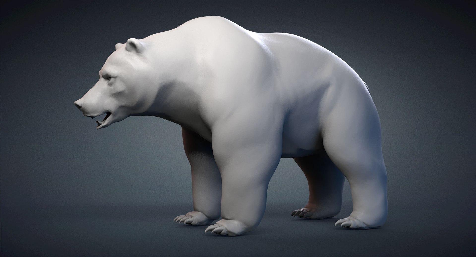 Brown Bear Grizzly Base Mesh 3d Model
