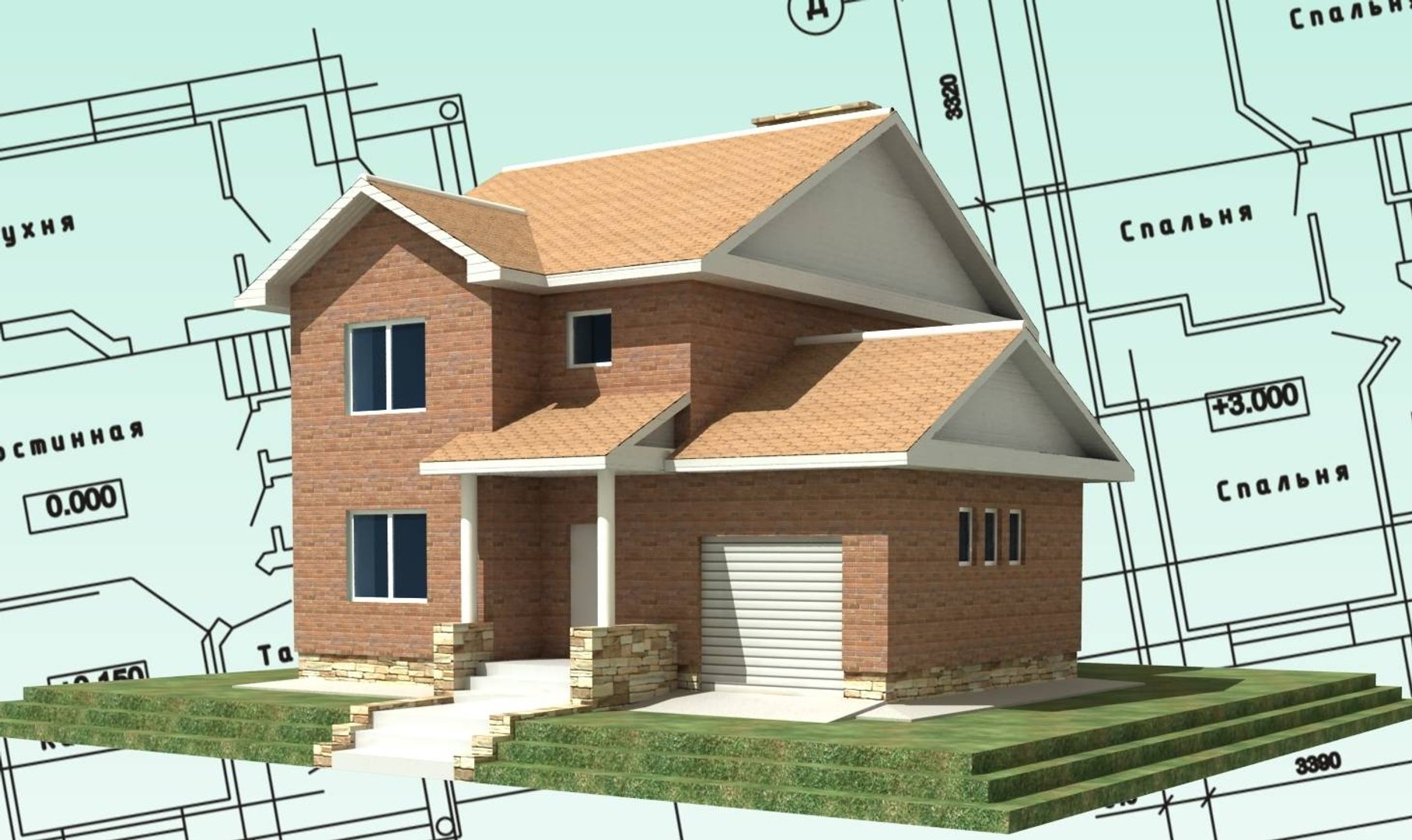 Free Constructions Cork House 3d Model