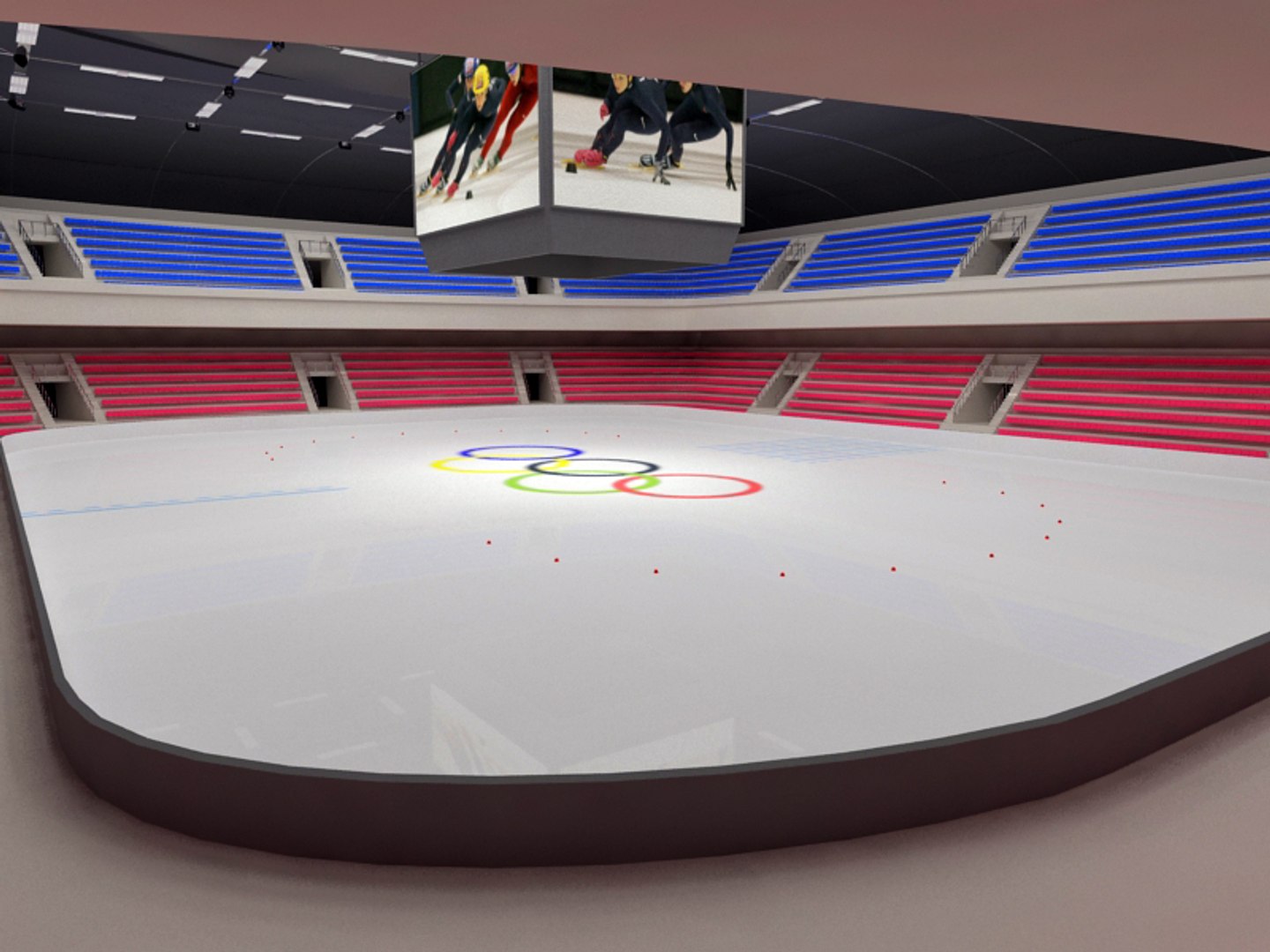 short long track 3d model