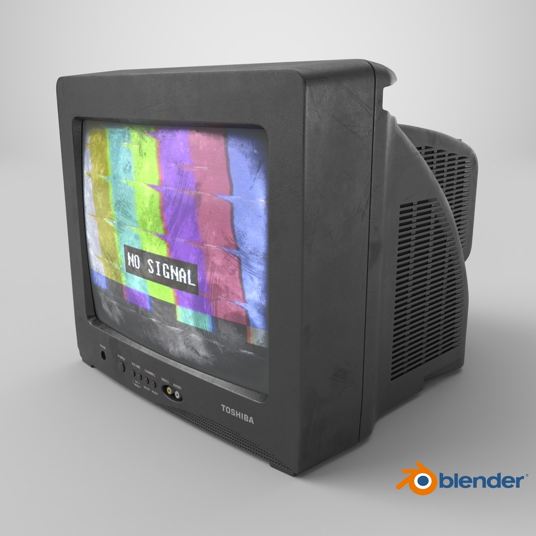 Retro CRT TV 3D Model - TurboSquid 2387224