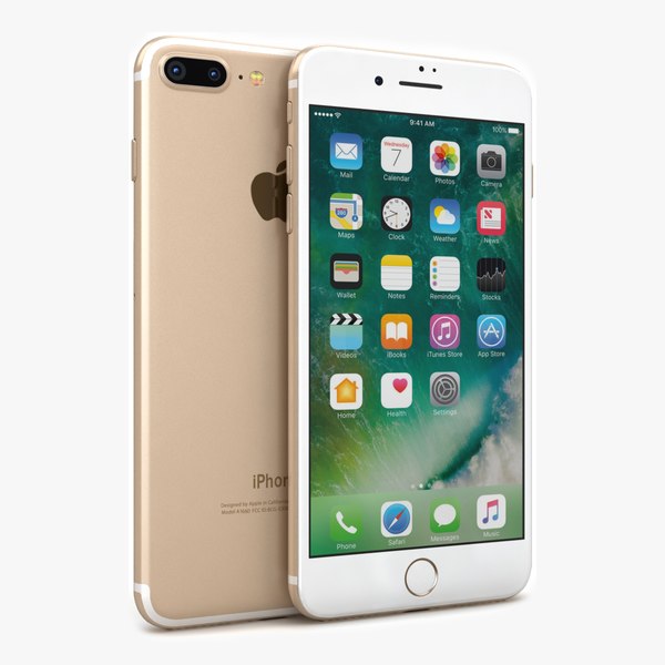apple iphone 7 gold 3d model