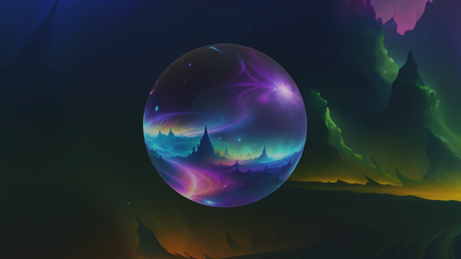 Panoramic Sky SET - Celestial Odyssey Environment Sky 01 - 3D Mesh And ...