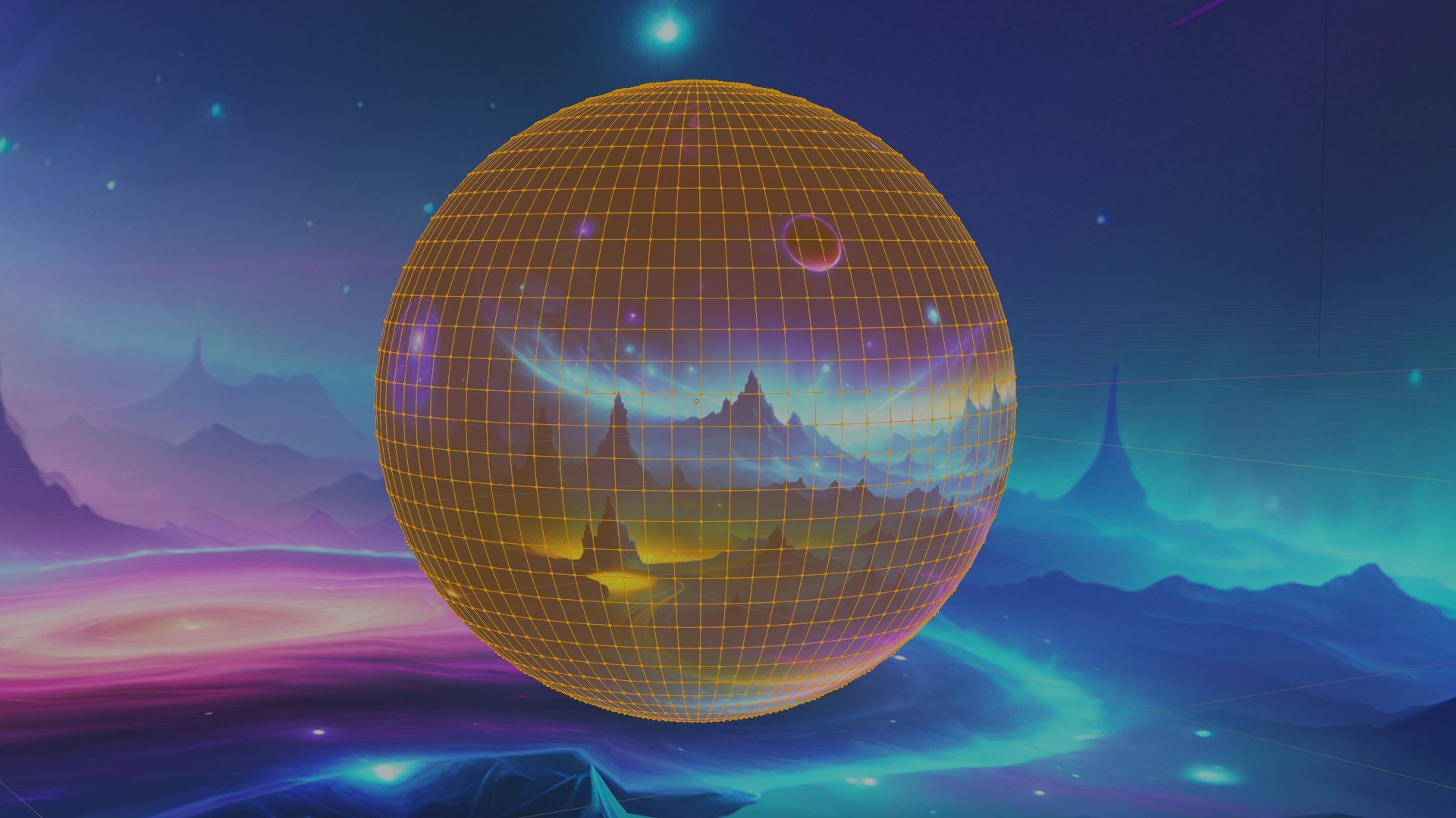 Panoramic Sky SET - Celestial Odyssey Environment Sky 01 - 3D Mesh And ...