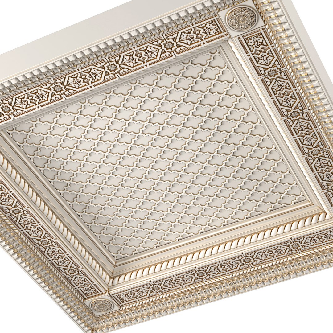 3D Ceiling In Oriental Style Arabic Eastern Decorative Ceiling 3D Model ...