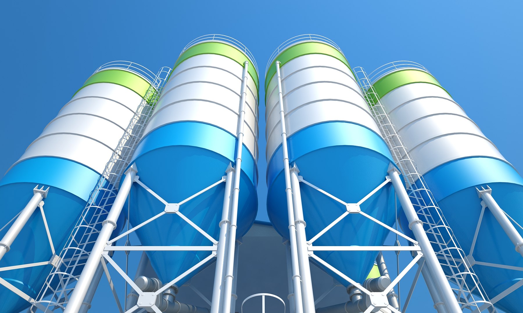 Concrete Batching Plant 3D Model - TurboSquid 1491362