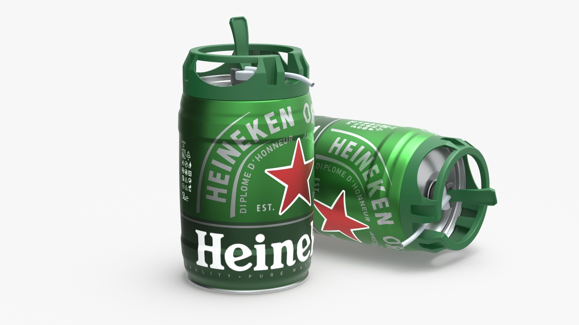 3D Heiniken Beer 5 Liter Barrel - TurboSquid 2277389