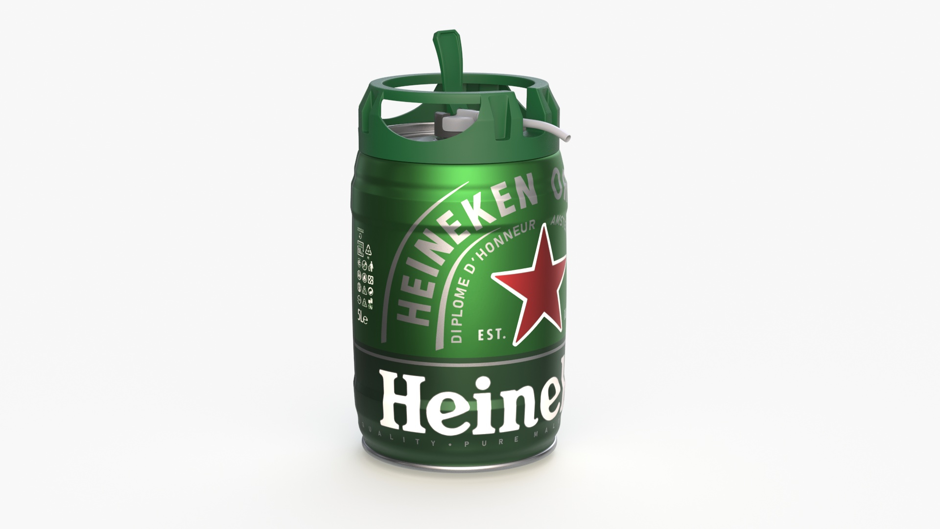 3D Heiniken Beer 5 Liter Barrel - TurboSquid 2277389