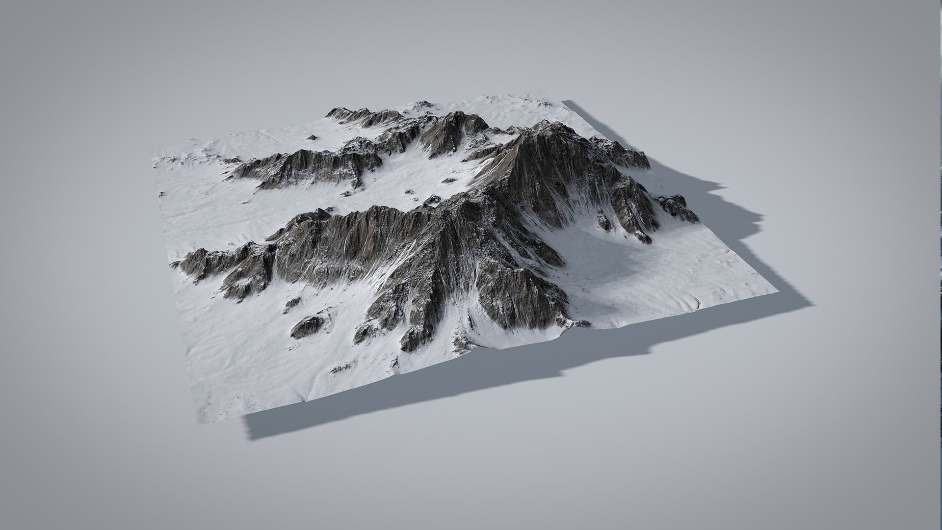 3D Snow Mountain Model - TurboSquid 1432958