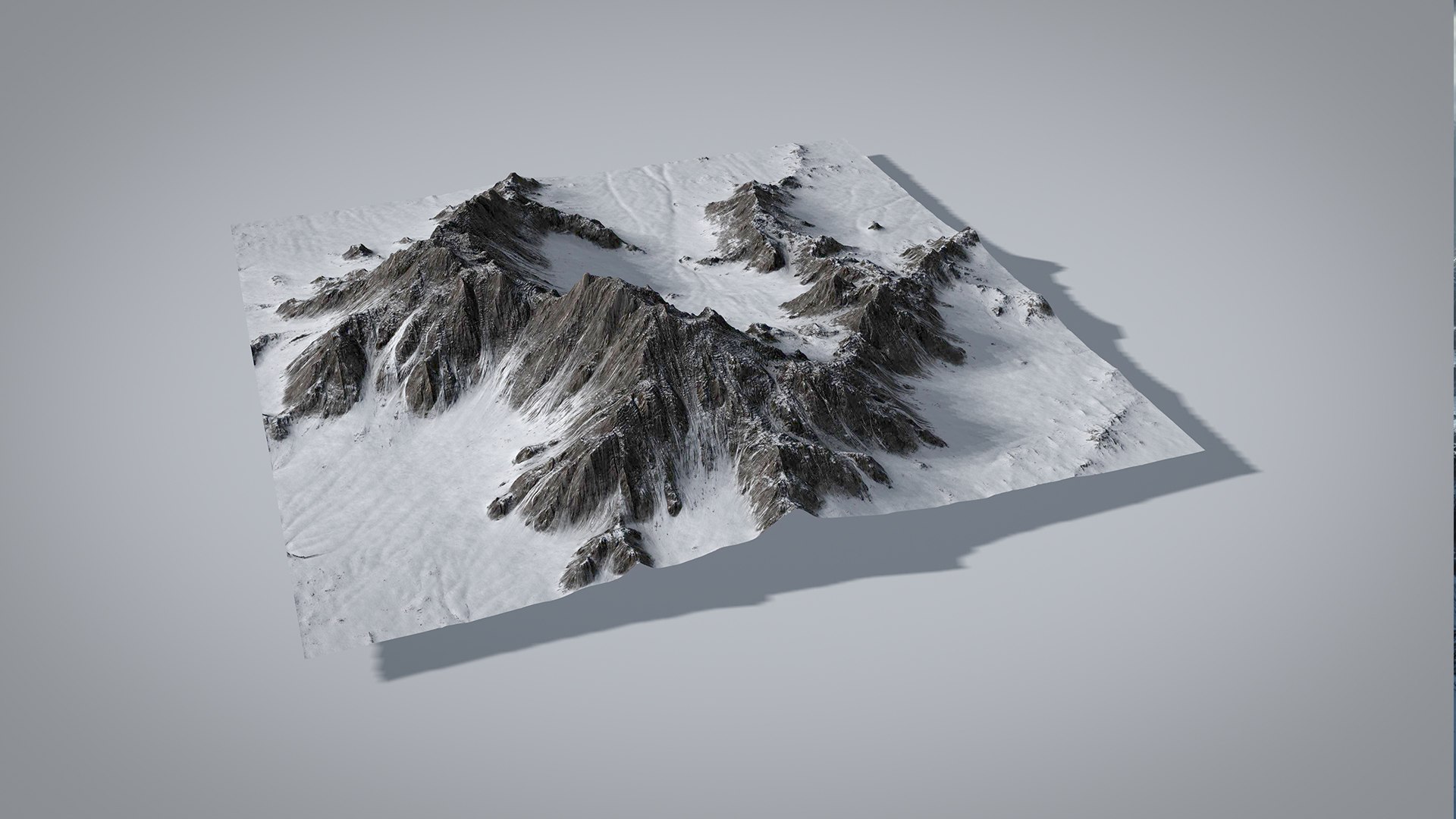 3D Snow Mountain Model - TurboSquid 1432958