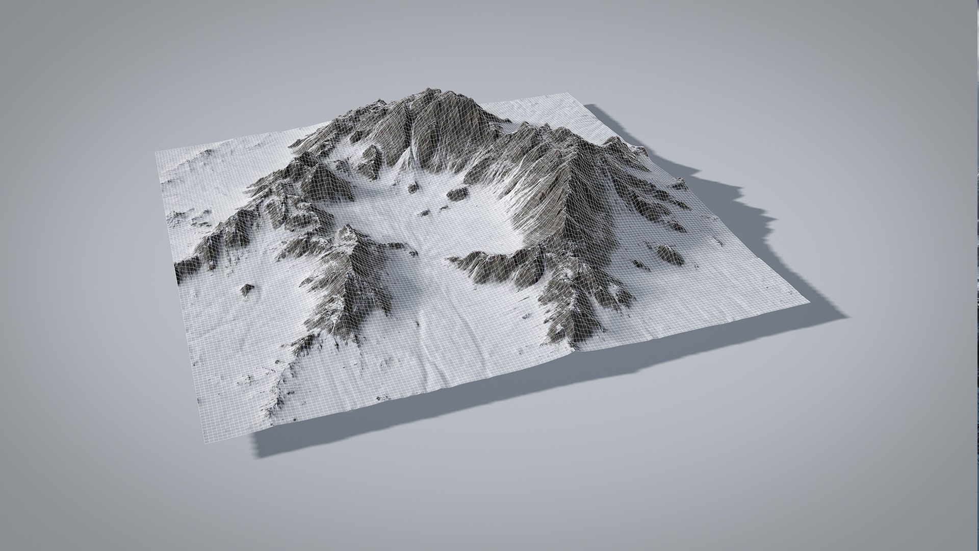 3D Snow Mountain Model - TurboSquid 1432958