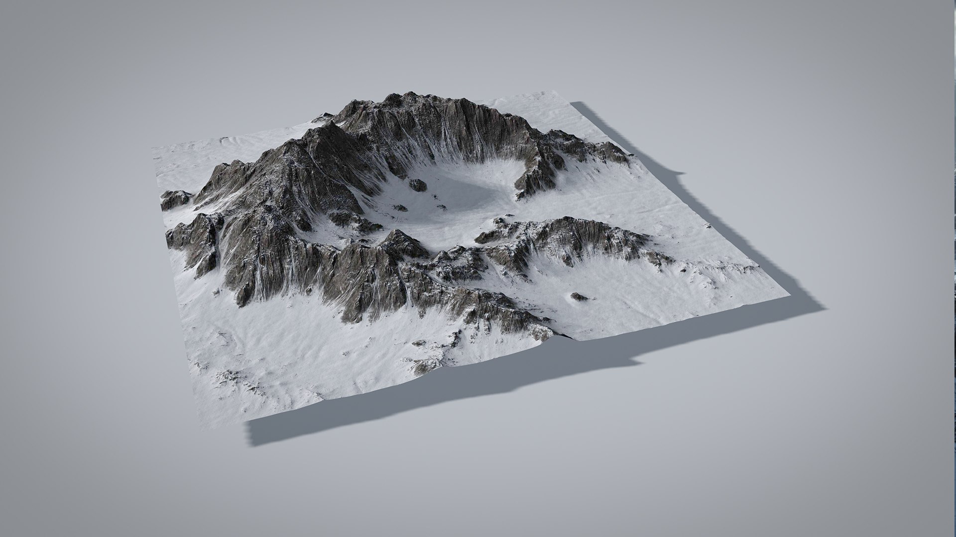 3D Snow Mountain Model - TurboSquid 1432958