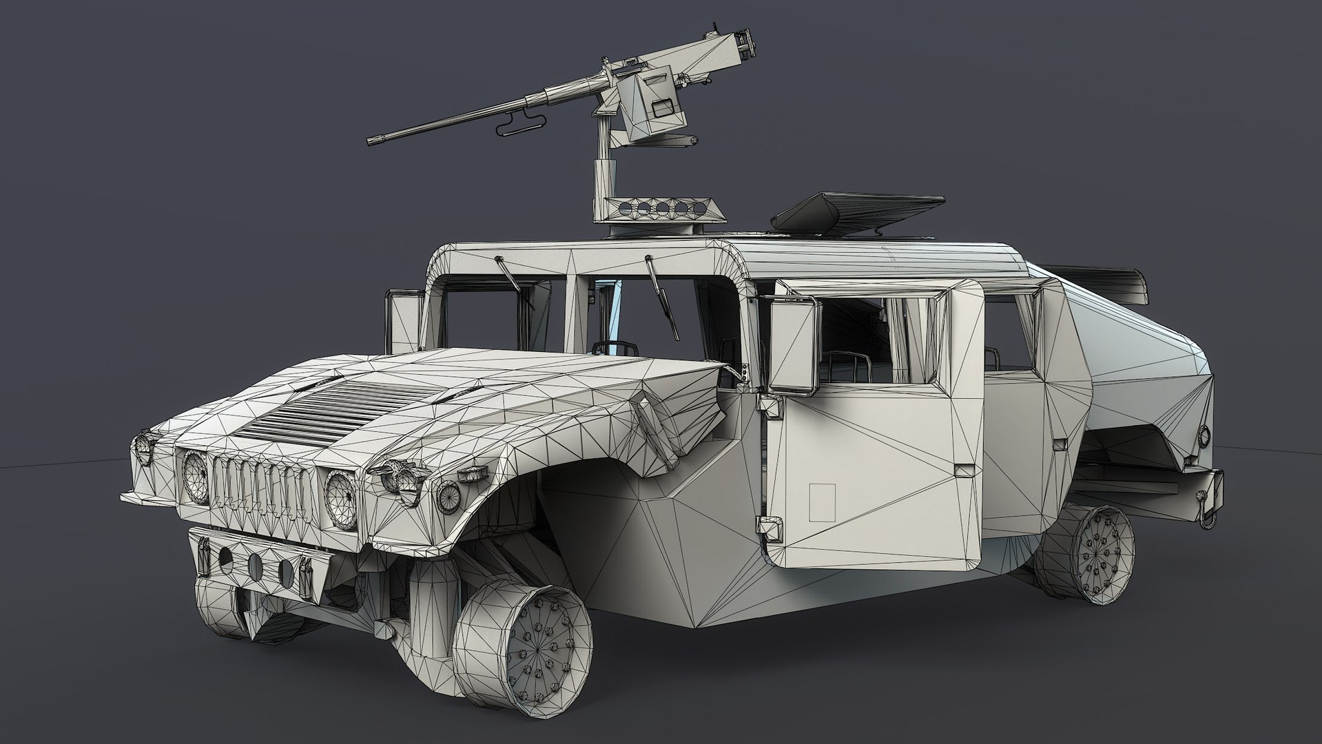 HMMWV M998 Humvee Destroyed 3D - TurboSquid 2074554