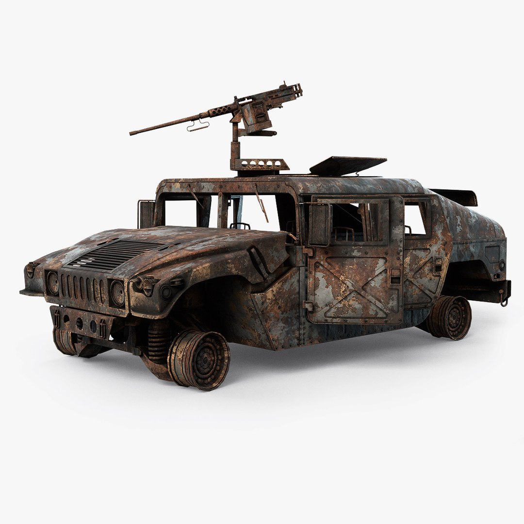 HMMWV M998 Humvee Destroyed 3D - TurboSquid 2074554
