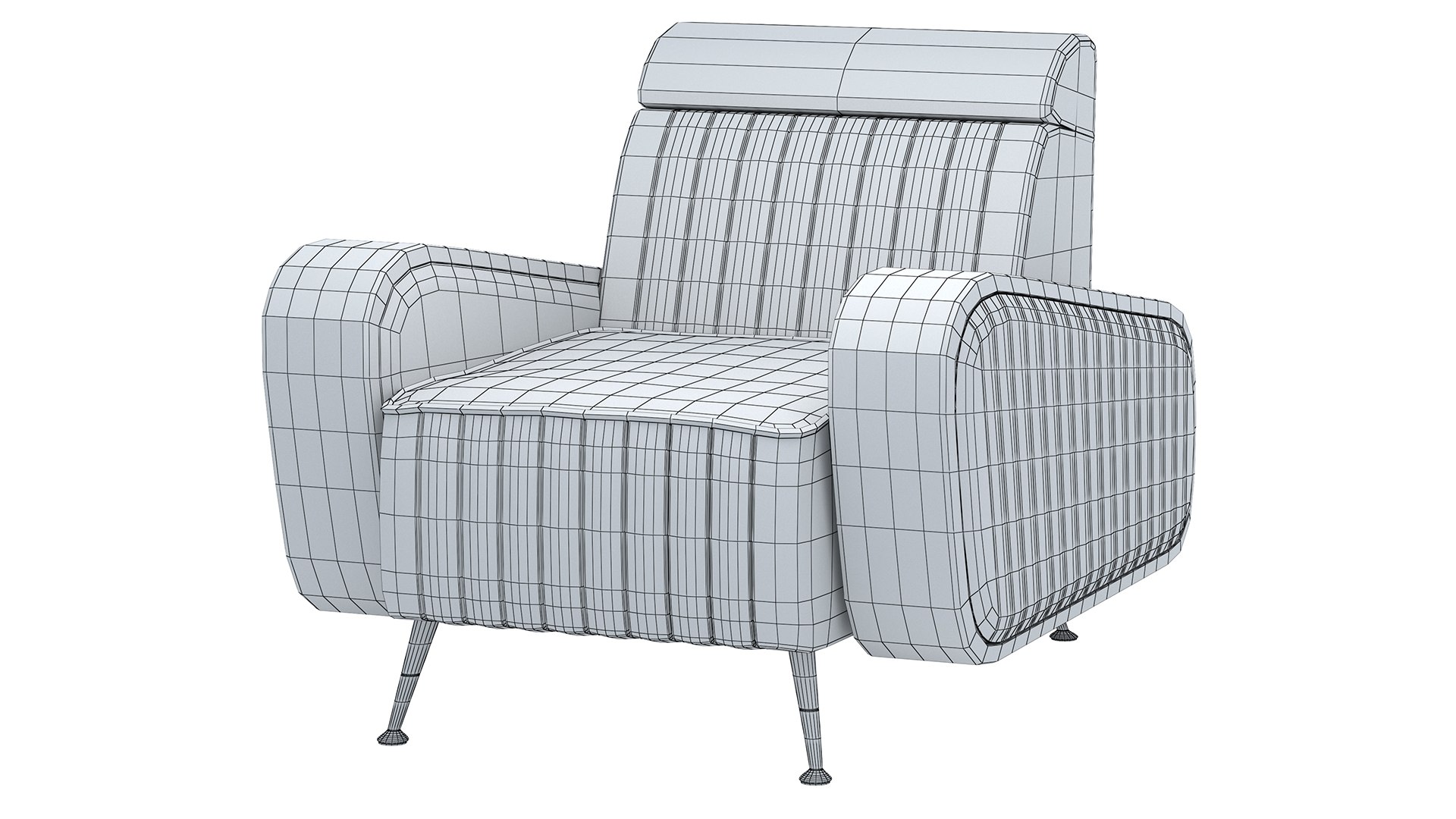 Harrison Armchair 3D Model - TurboSquid 1886522