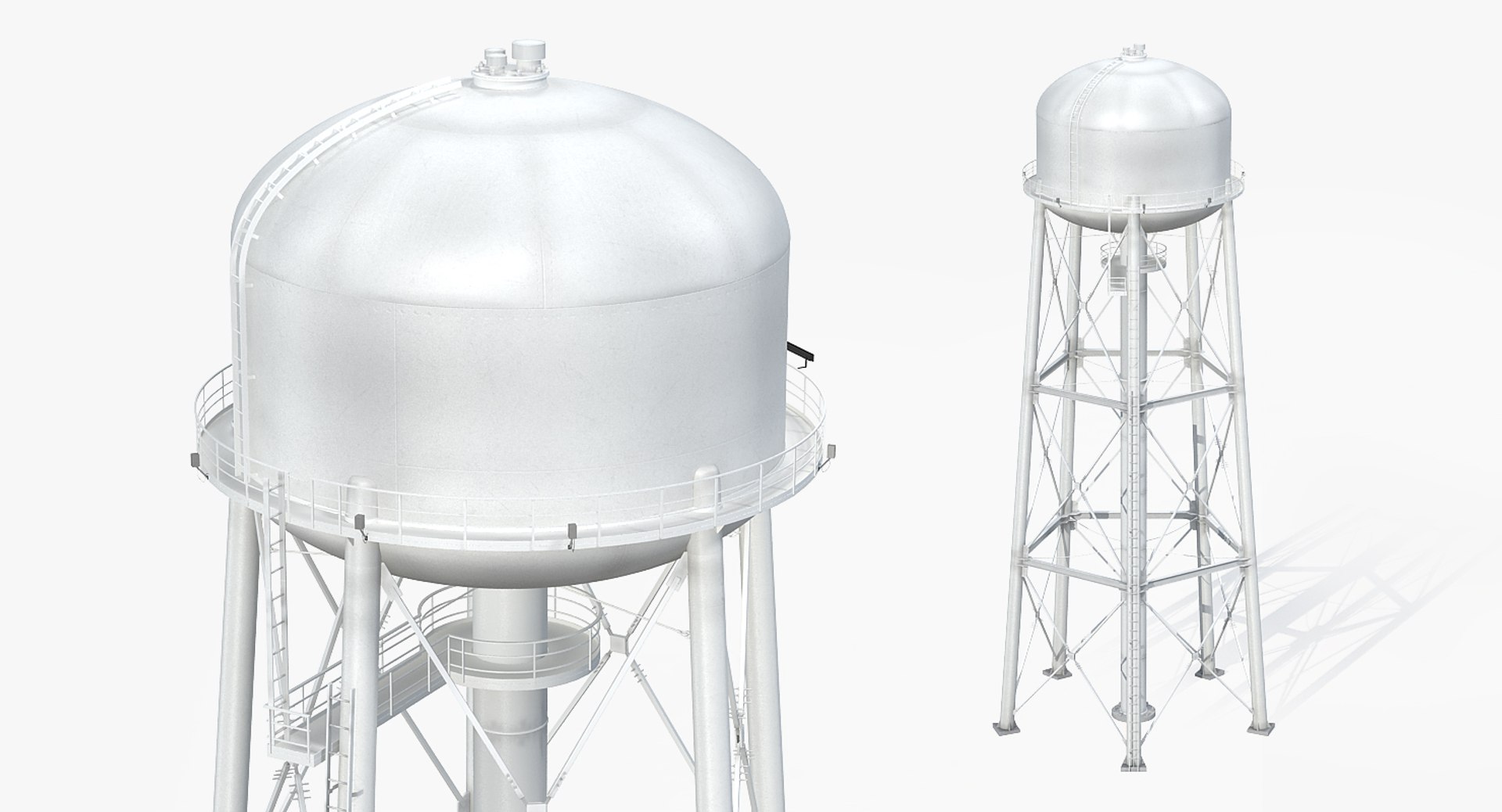 3D model water towers - TurboSquid 1418919