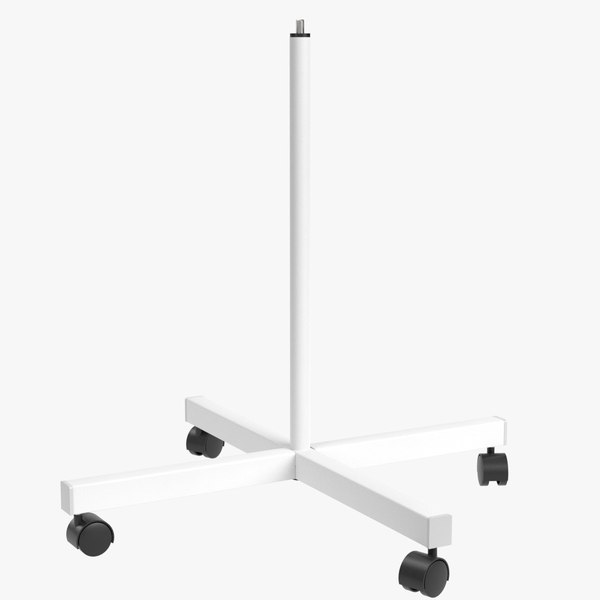 3D 4 wheels rolling stand base model - TurboSquid 2003403