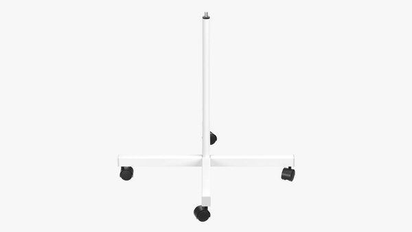 3D 4 wheels rolling stand base model - TurboSquid 2003403