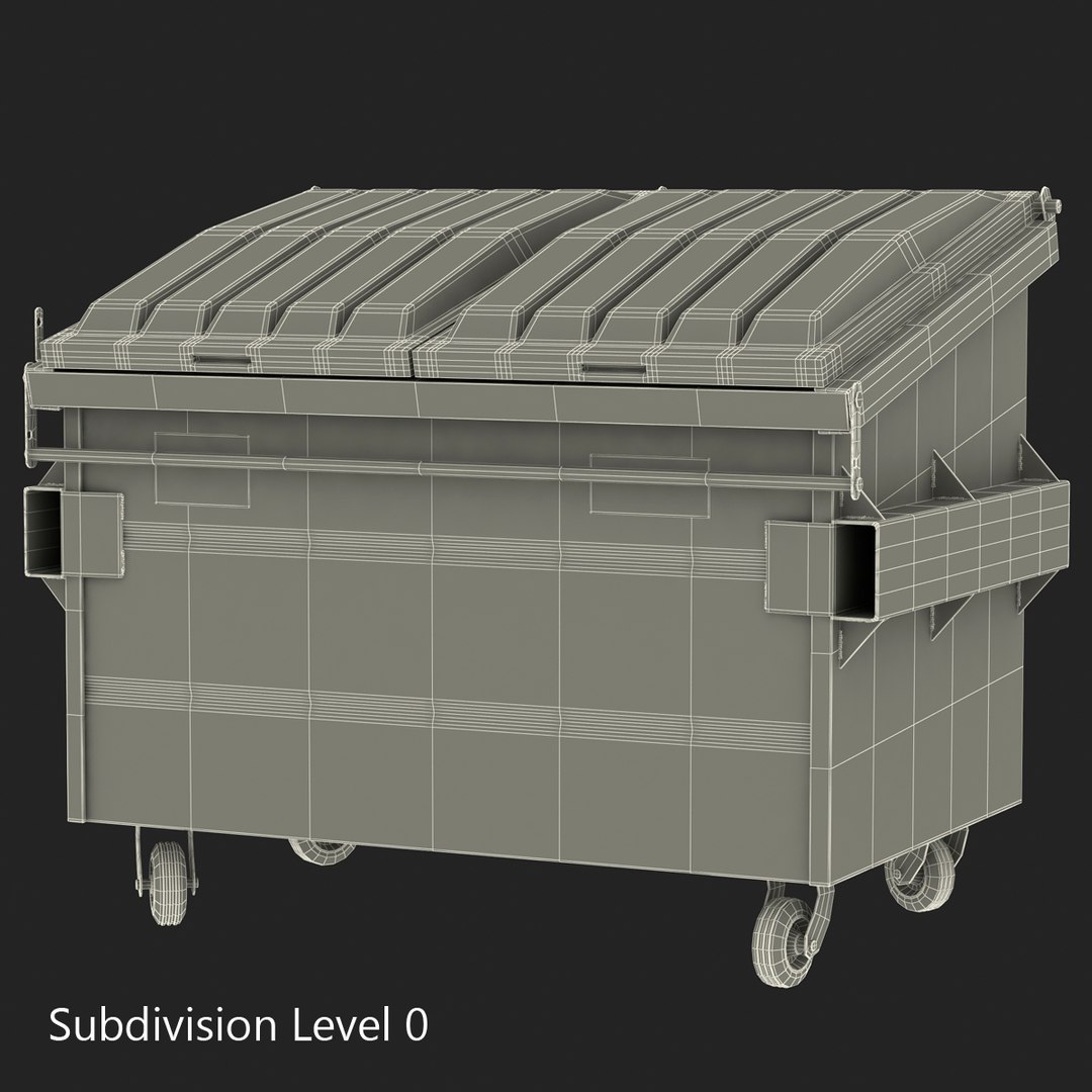 dumpster realistic 3d model