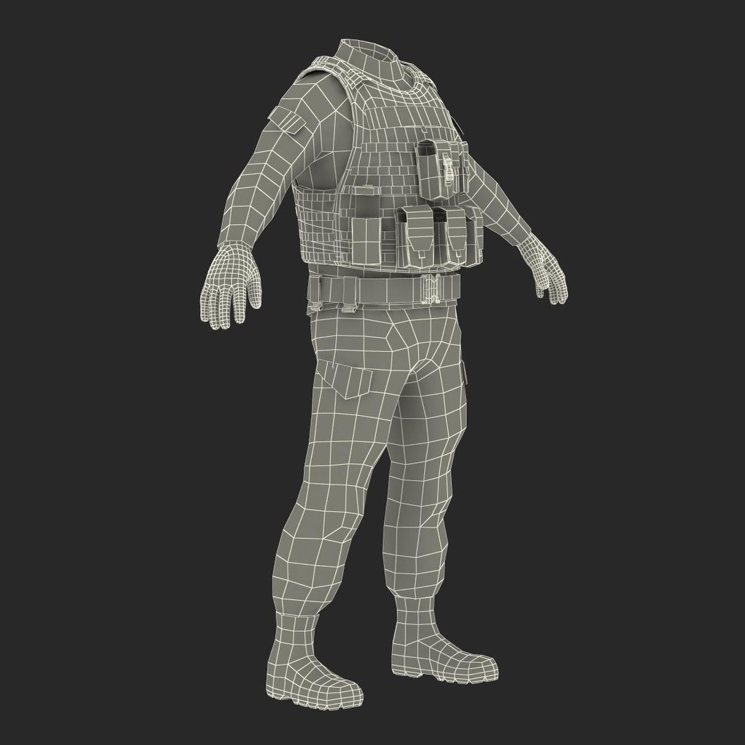sas soldier clothes 3 c4d