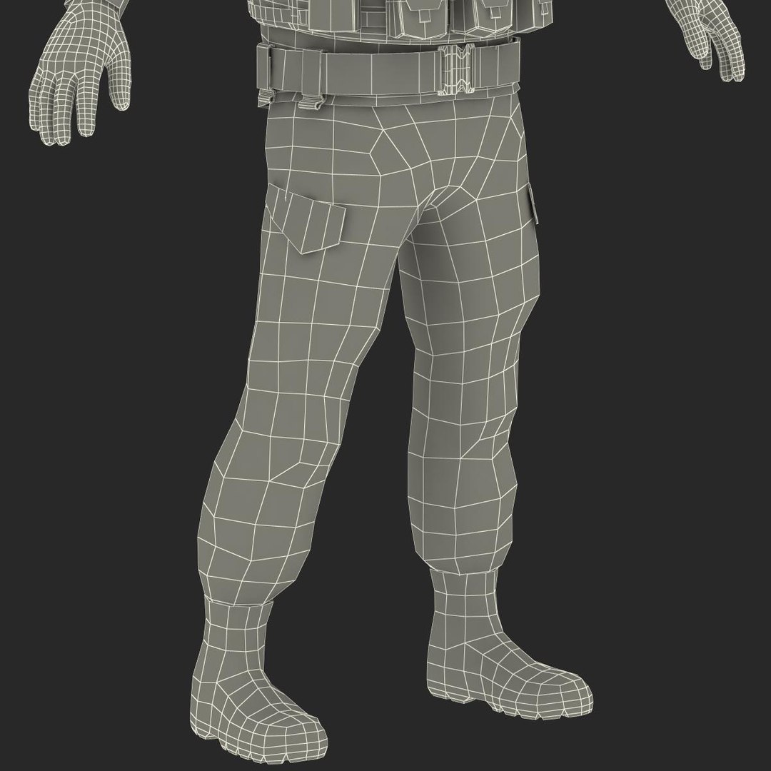 sas soldier clothes 3 c4d
