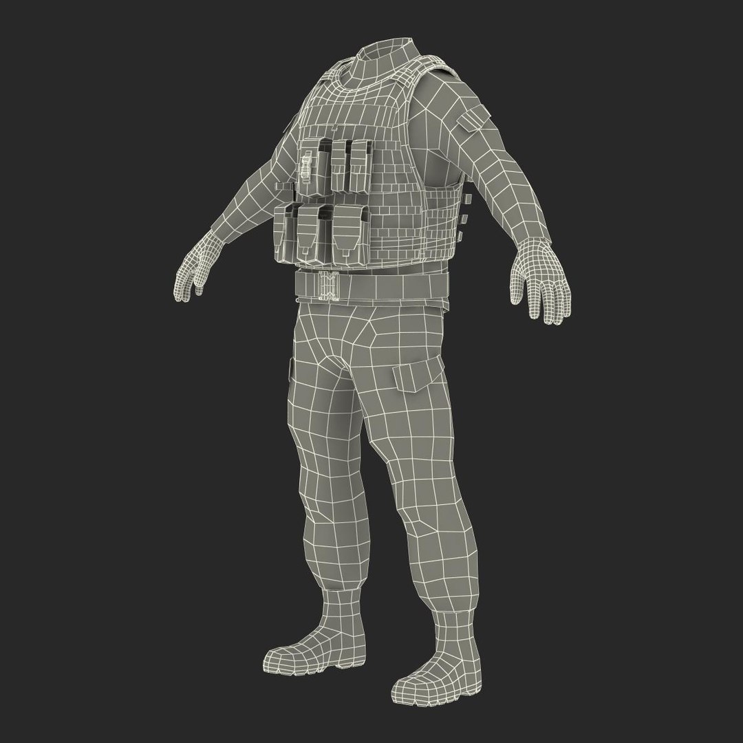 sas soldier clothes 3 c4d