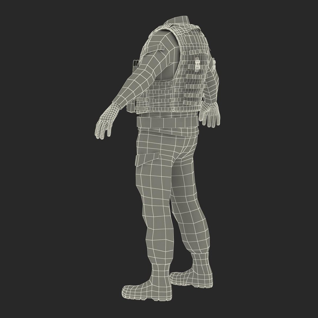 sas soldier clothes 3 c4d