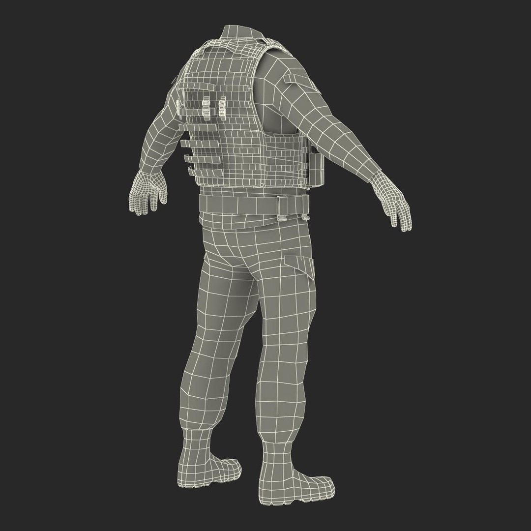 sas soldier clothes 3 c4d