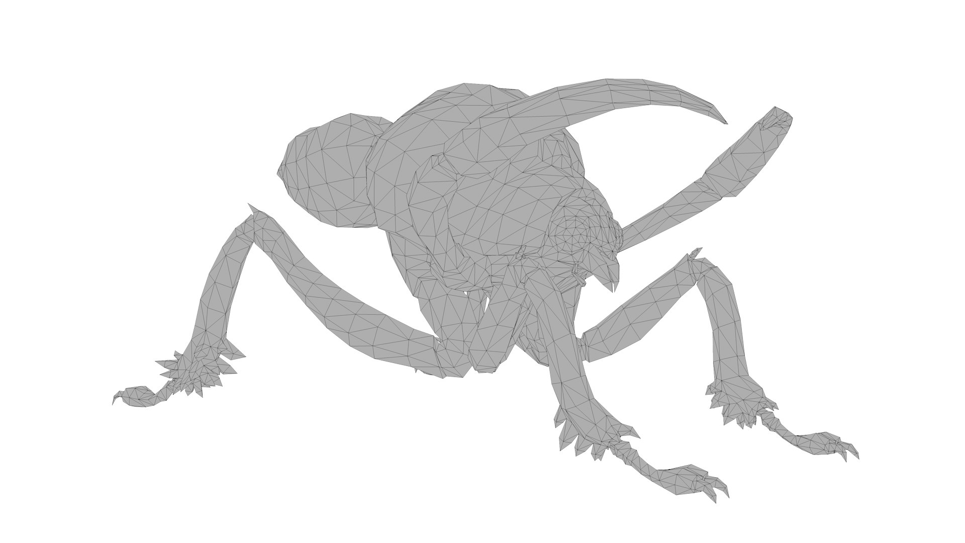 3D Alien Insect Creature 3D Model Game-Ready Rigged - TurboSquid 2370741