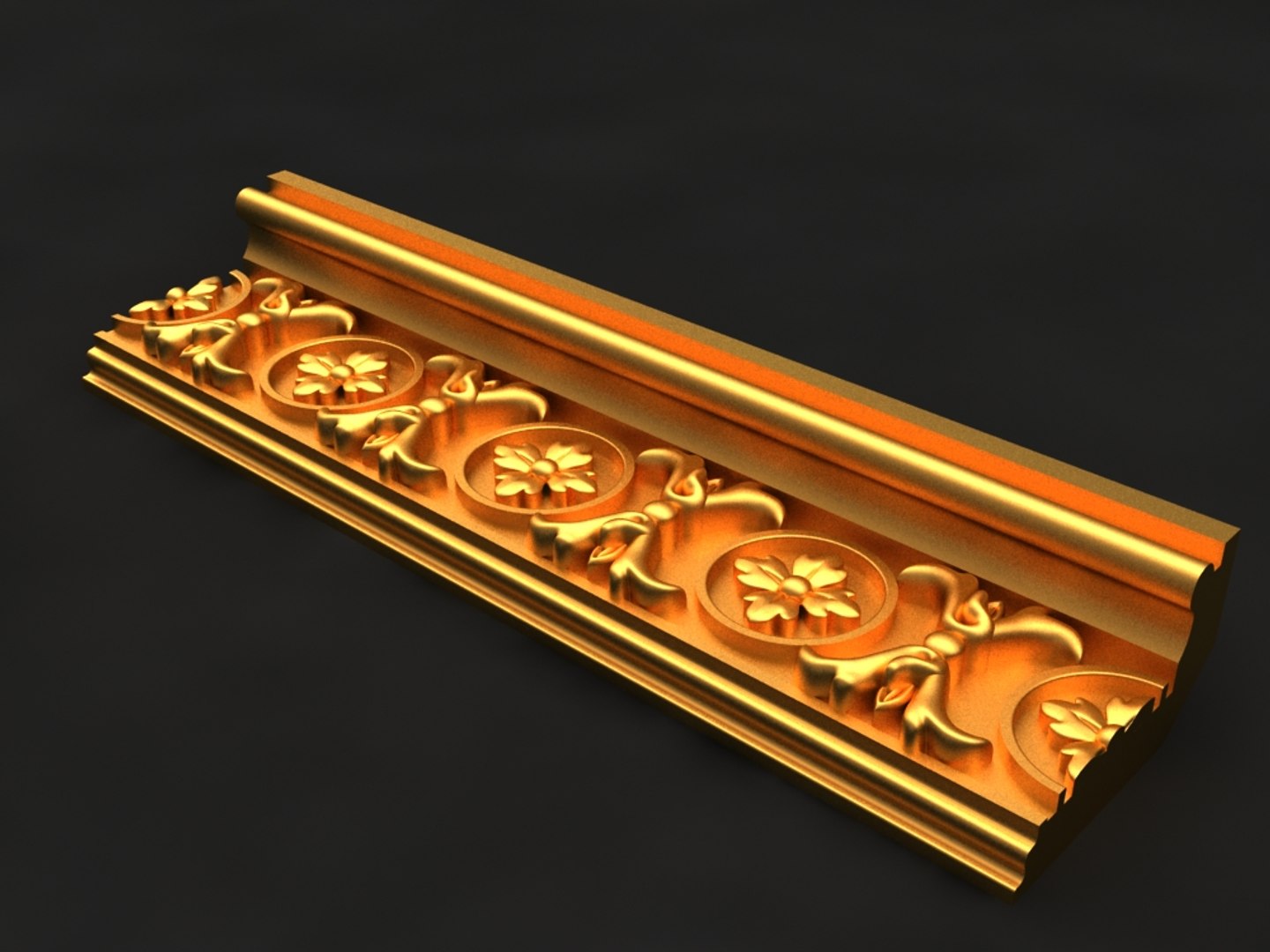 Cornice Mold Decor 3D Model - TurboSquid 1181567