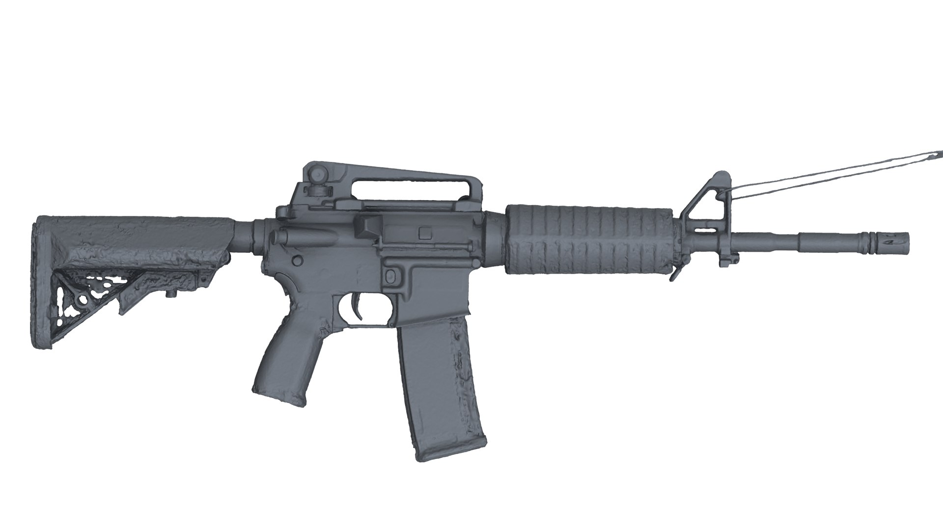 3D 3D Scan And Photo Reference M4A1 RRA SA E01 EDGE Model - TurboSquid ...