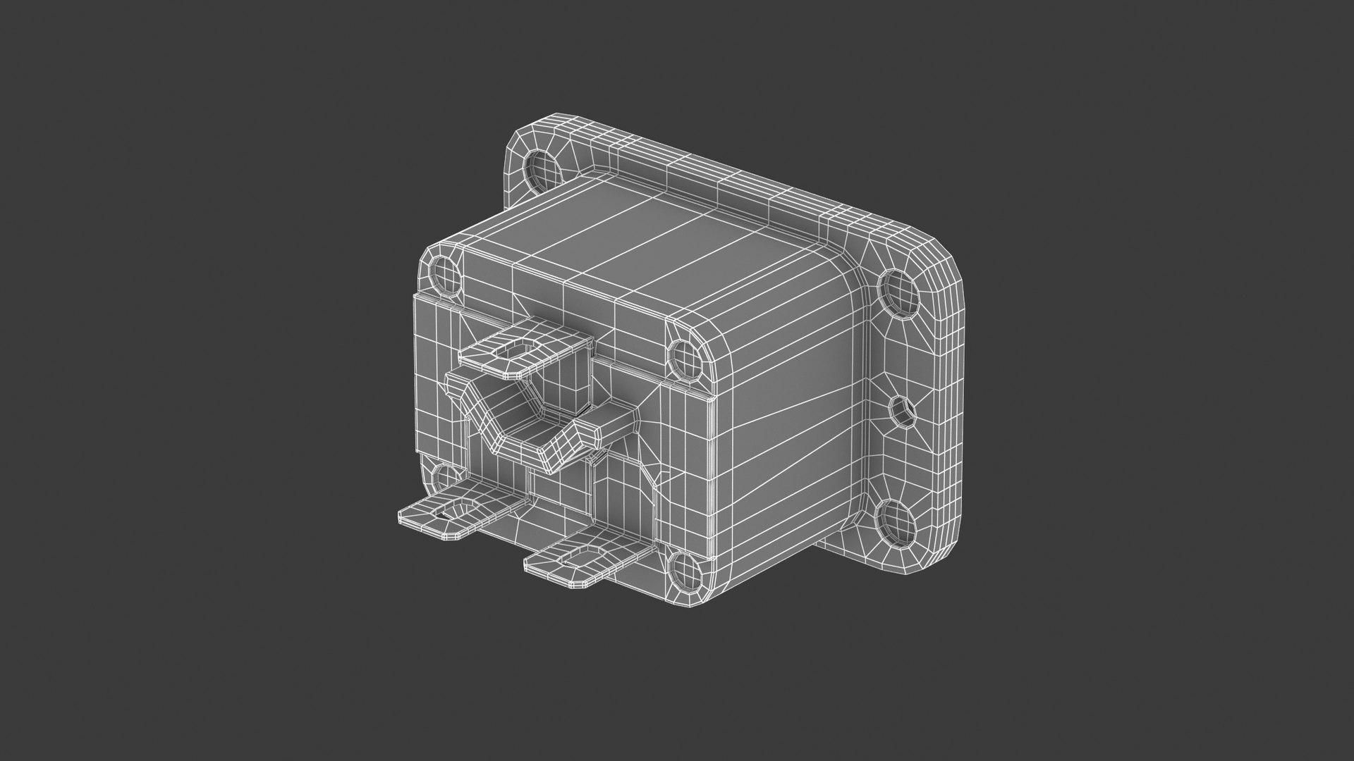 3D Iec 320 C2 - TurboSquid 1642946