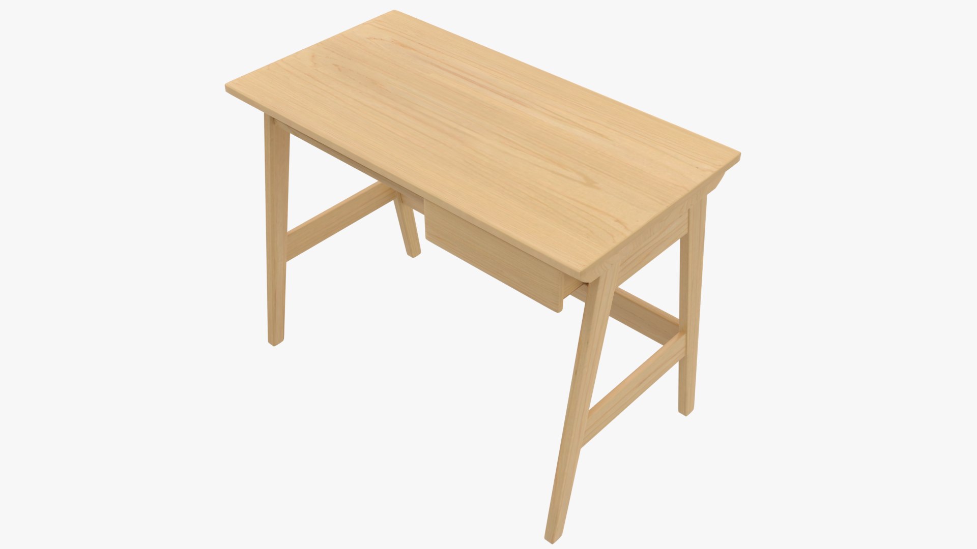 Wooden Desk 3D - TurboSquid 1815169