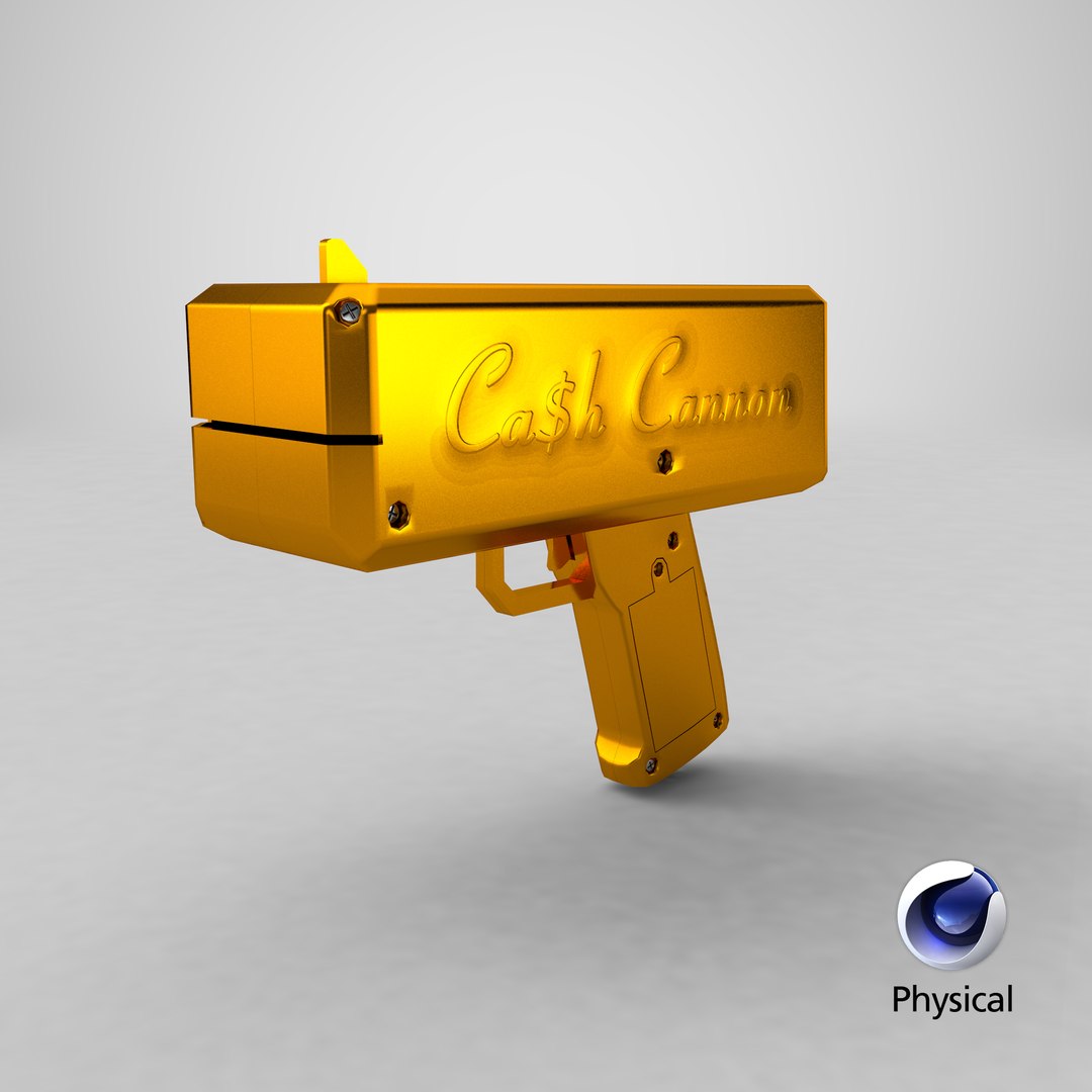 Cash cannon 3D - TurboSquid 1498076